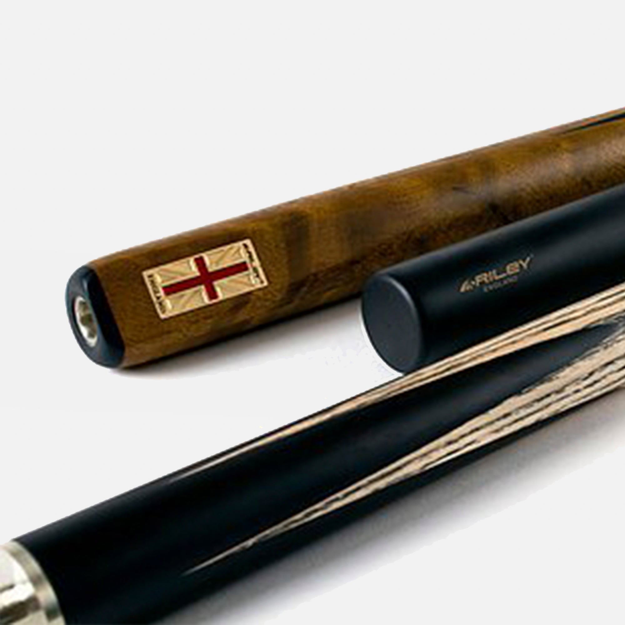 Riley England Ebony Series 9 - 3/4 Cut Snooker Cue - ADW SPORTS